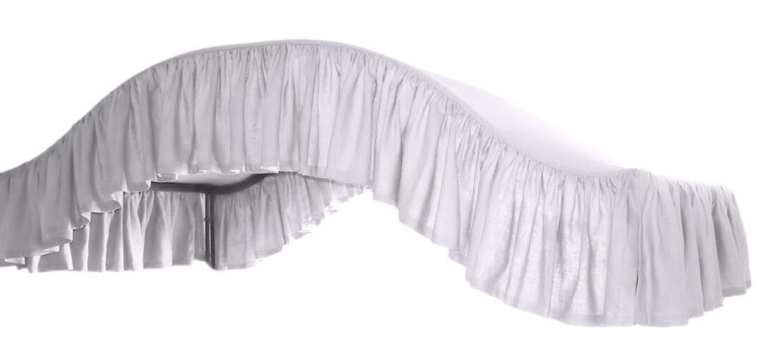 Ruffled Canopy Top Arch (camel) Style - 100% Cotton White - Etsy