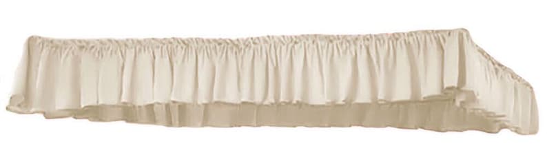 Ruffled Canopy Bed Top - Arch (crown) or Flat Styles in Solid White or ...