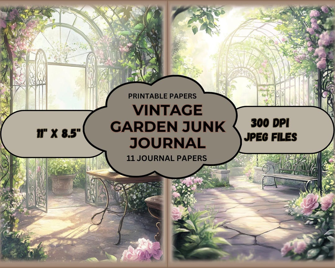 Vintage Spring Gardens, Spring Junk Journals, Junk Journal and ...
