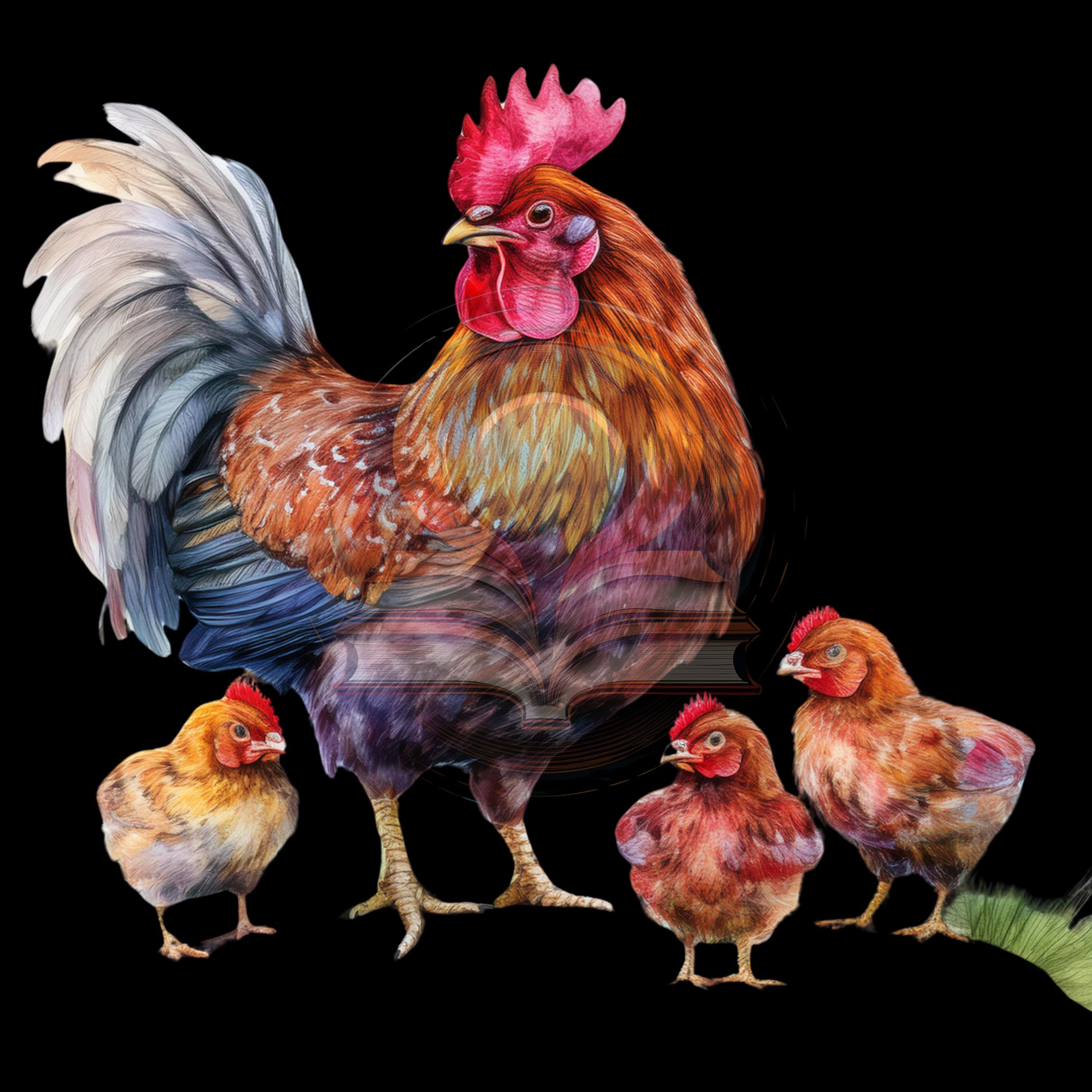 Watercolor Chicken Svg Hen Clipart and Craft Files, Sublimation Design ...