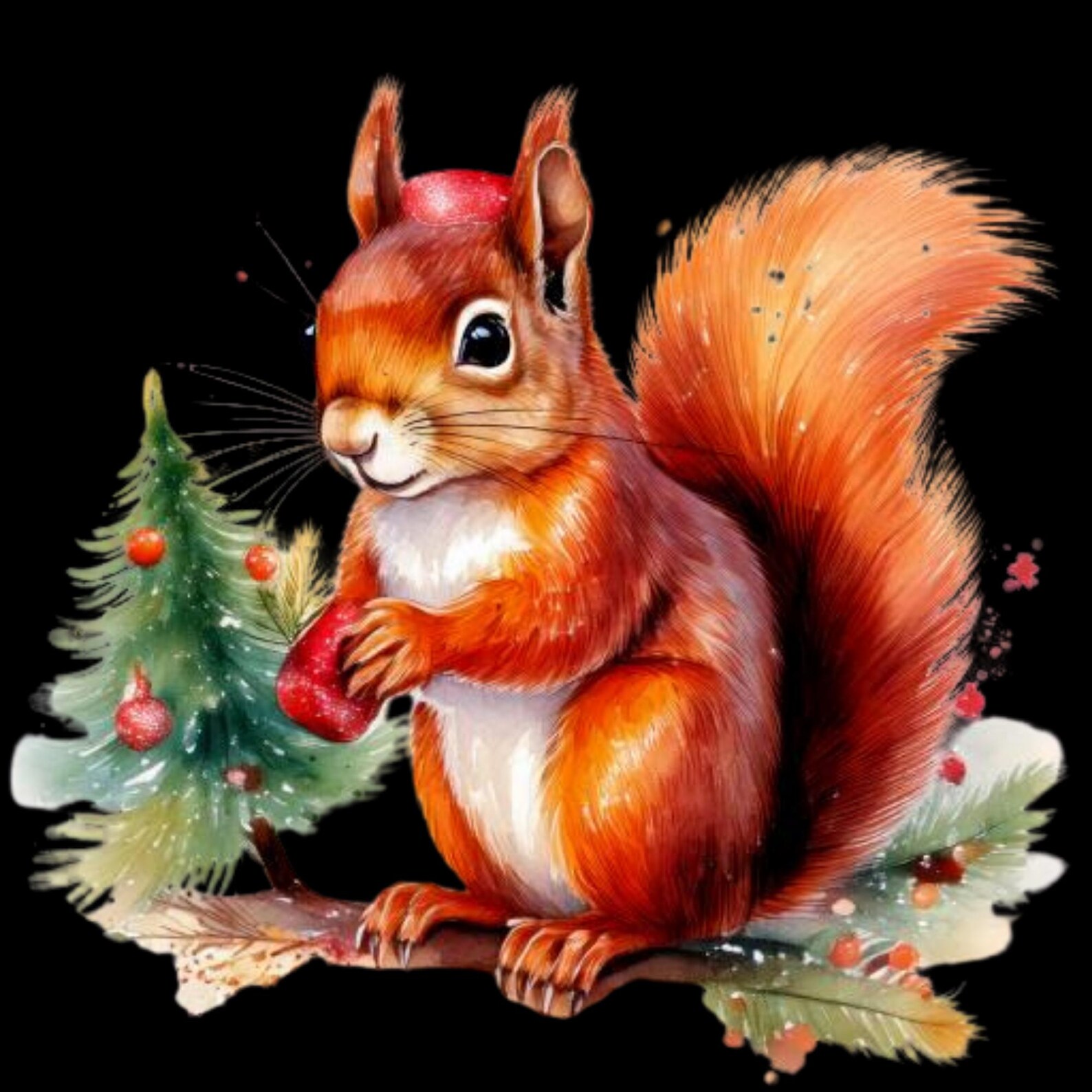 57 Funny Quirky Squirrel Clipart Surprised Squirrel Watercolor ...