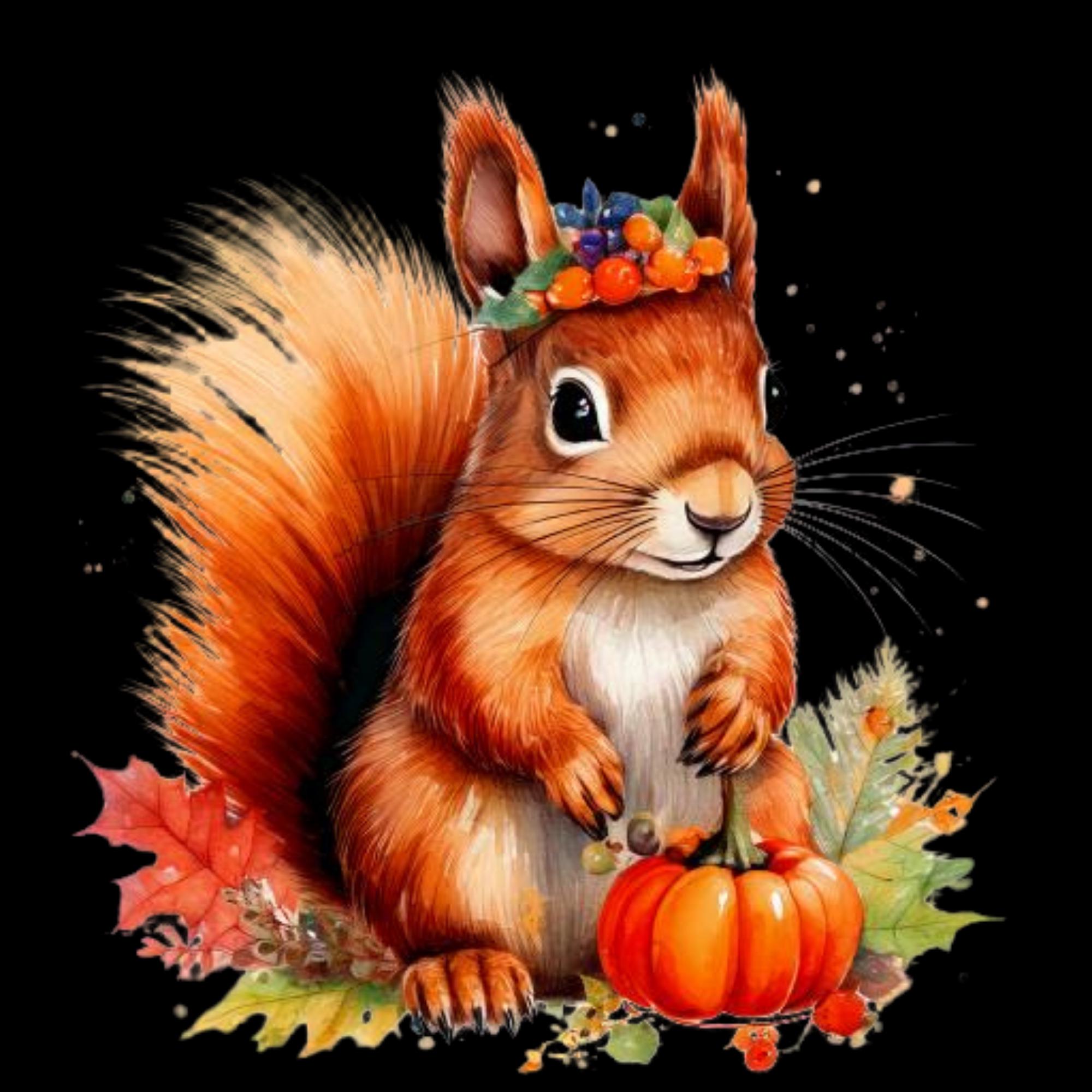 57 Funny Quirky Squirrel Clipart Surprised Squirrel Watercolor ...