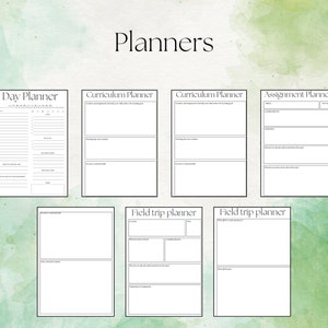 Printable Ultimate Editable Homeschool Planner Structured Support for ...