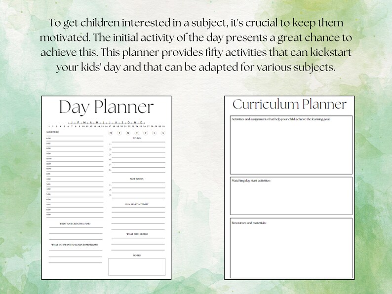 Printable Ultimate Editable Homeschool Planner Structured Support for ...
