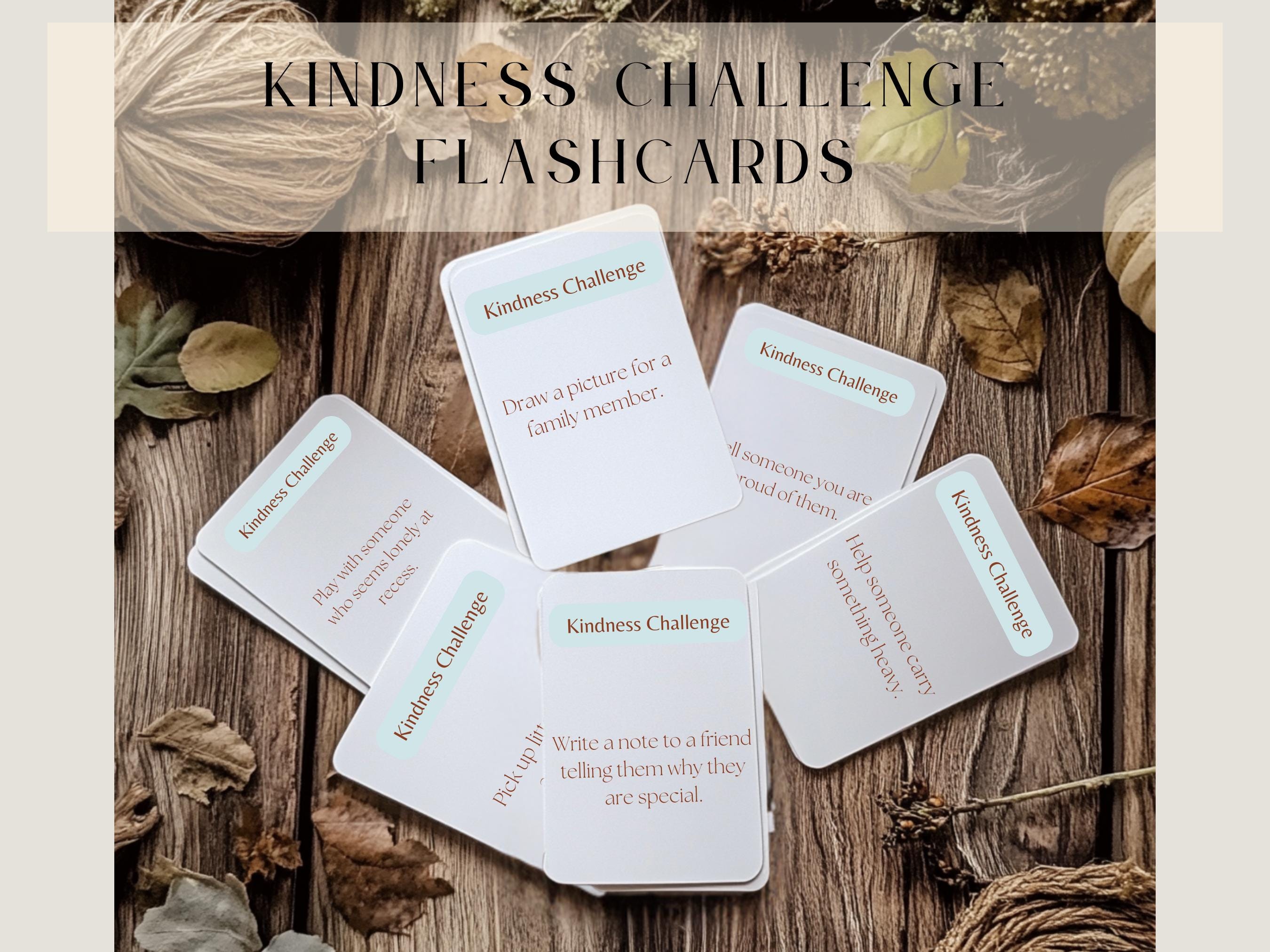 Kindness Flashcards for Kids Daily Challenge Family-friendly Activity ...