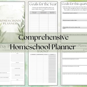 Printable Ultimate Editable Homeschool Planner Structured Support for ...