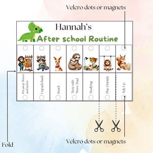 Editable Routine Flip Chart for Children Morning After School Evening ...