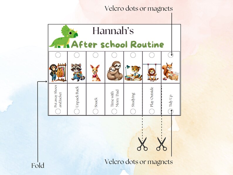Editable Routine Flip Chart for Children Morning After School Evening ...