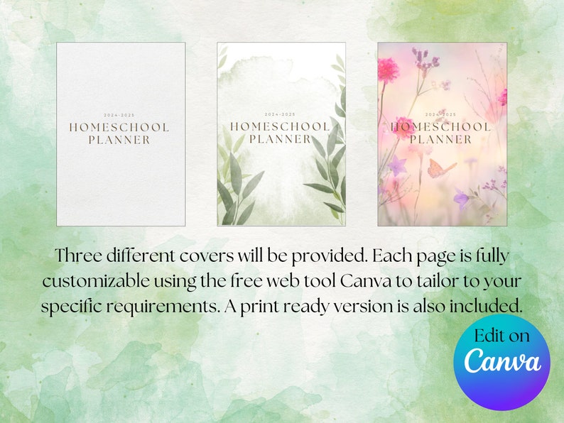 Printable Ultimate Editable Homeschool Planner Structured Support for ...