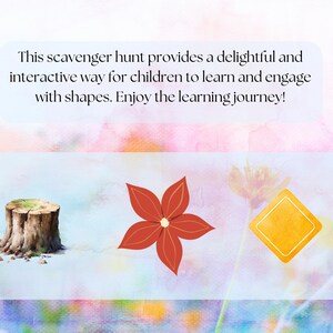 Shapes Scavenger Hunt for Kids Indoor and Outdoor Educational Activity ...