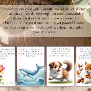 Affirmation Card Nature Inspired for Kids Encourage Positive Thinking ...