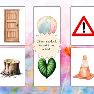 Shapes Scavenger Hunt for Kids Indoor and Outdoor Educational Activity ...