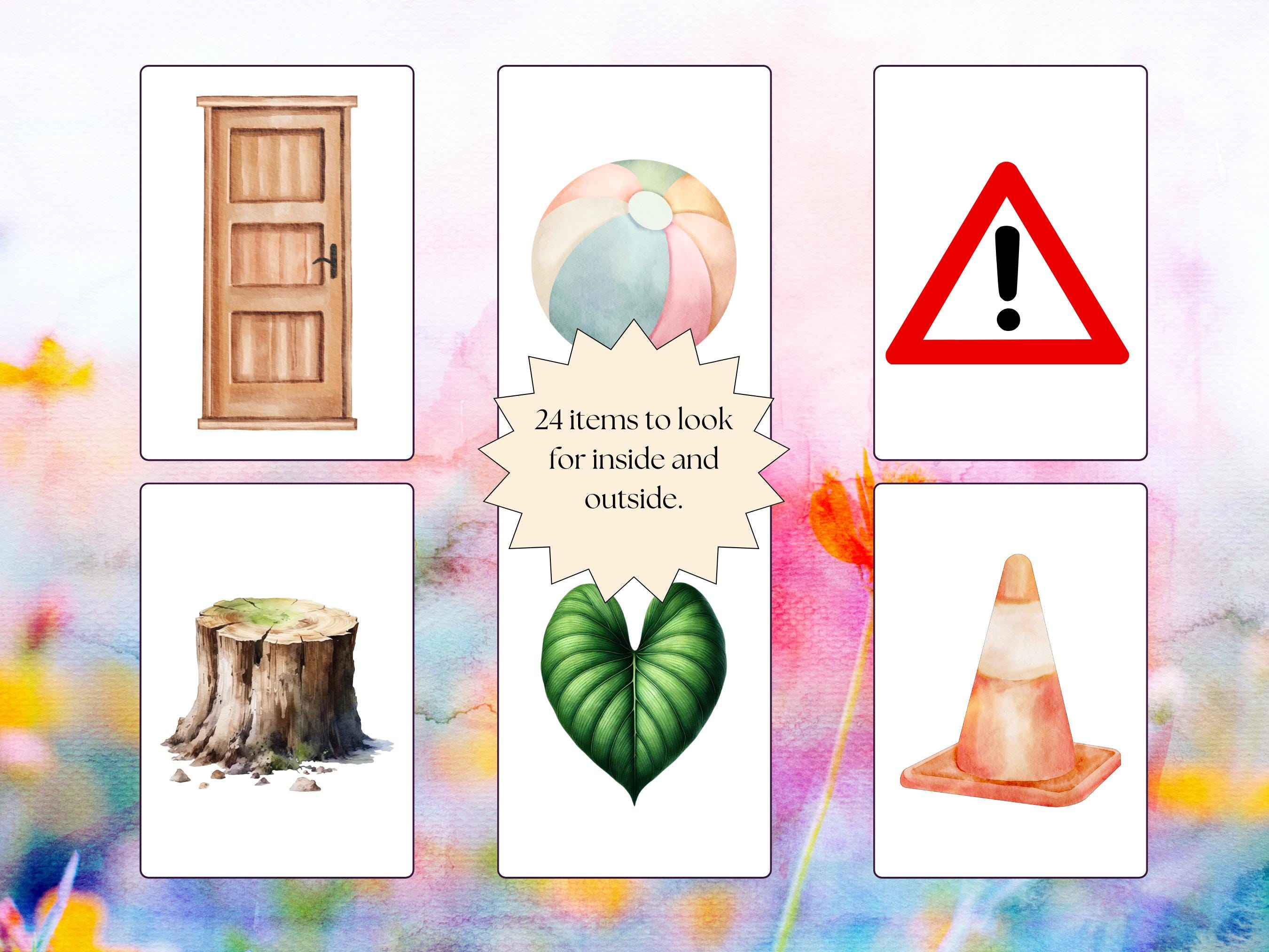 Shapes Scavenger Hunt for Kids Indoor and Outdoor Educational Activity ...