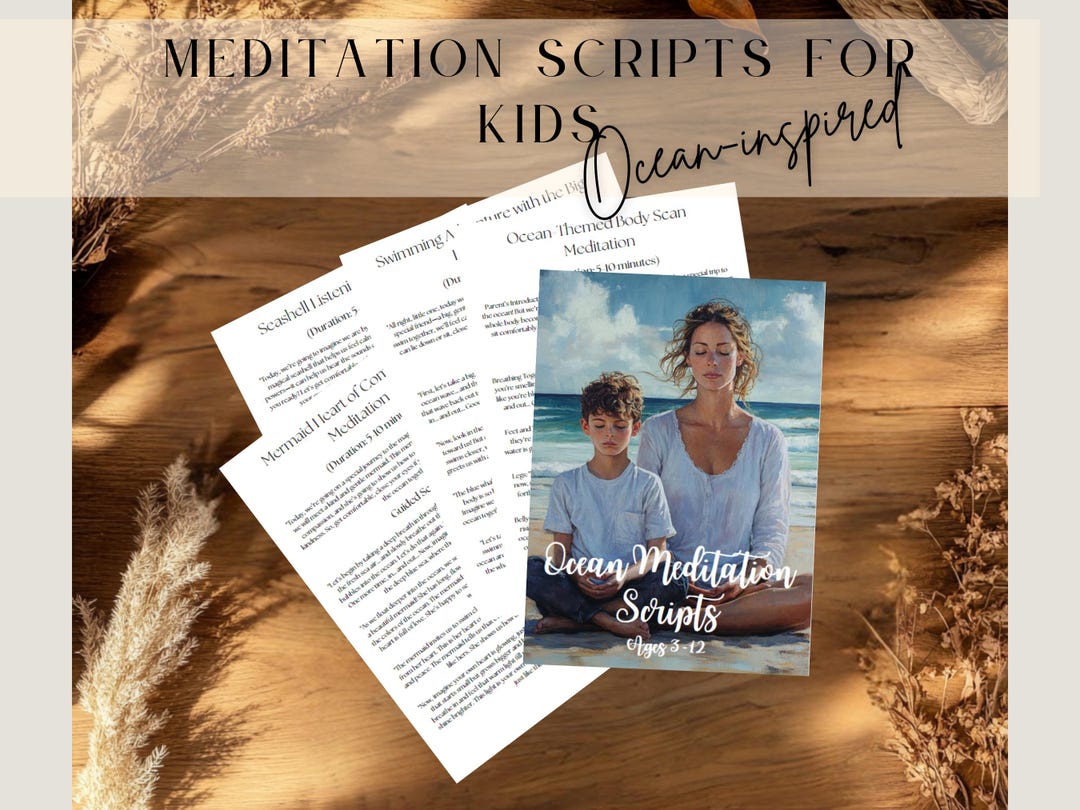 Ocean-themed Meditation Scripts for Kids 10 Guided Mindfulness Journeys ...