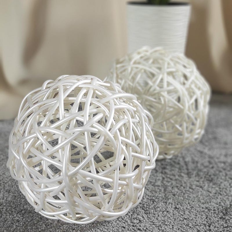 Rattan Balls - Etsy