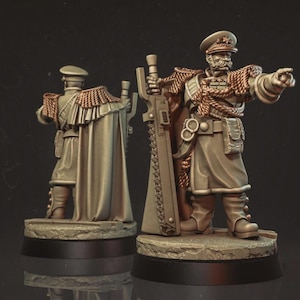 Noctern Mordian Iron Guard Admiral Suttungr Scifi Wargame Roleplay 32mm ...