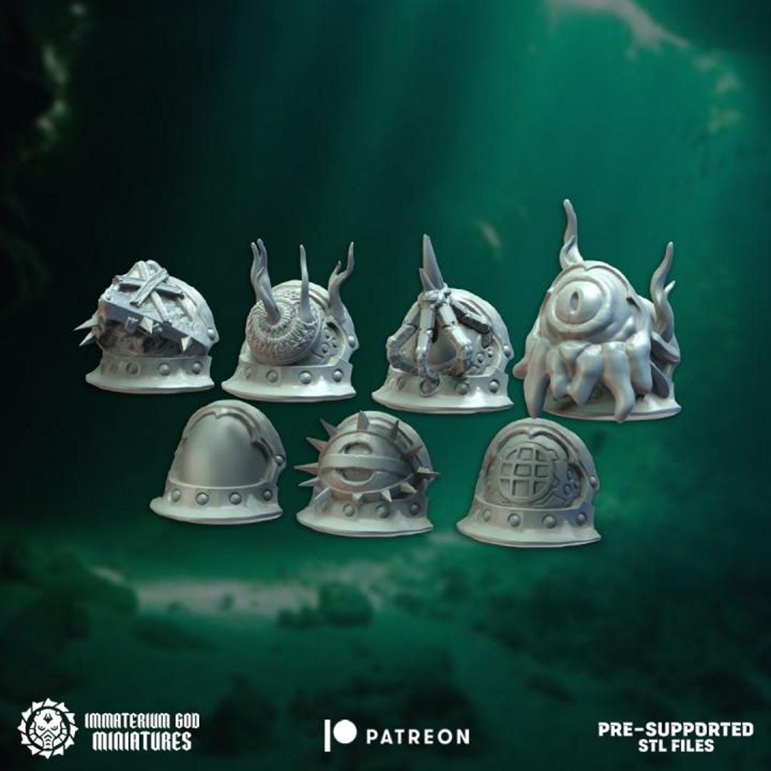 Abyss Champions Shoulder Pads Set X14 - Sci-fi Horror Fantasy Wargame ...