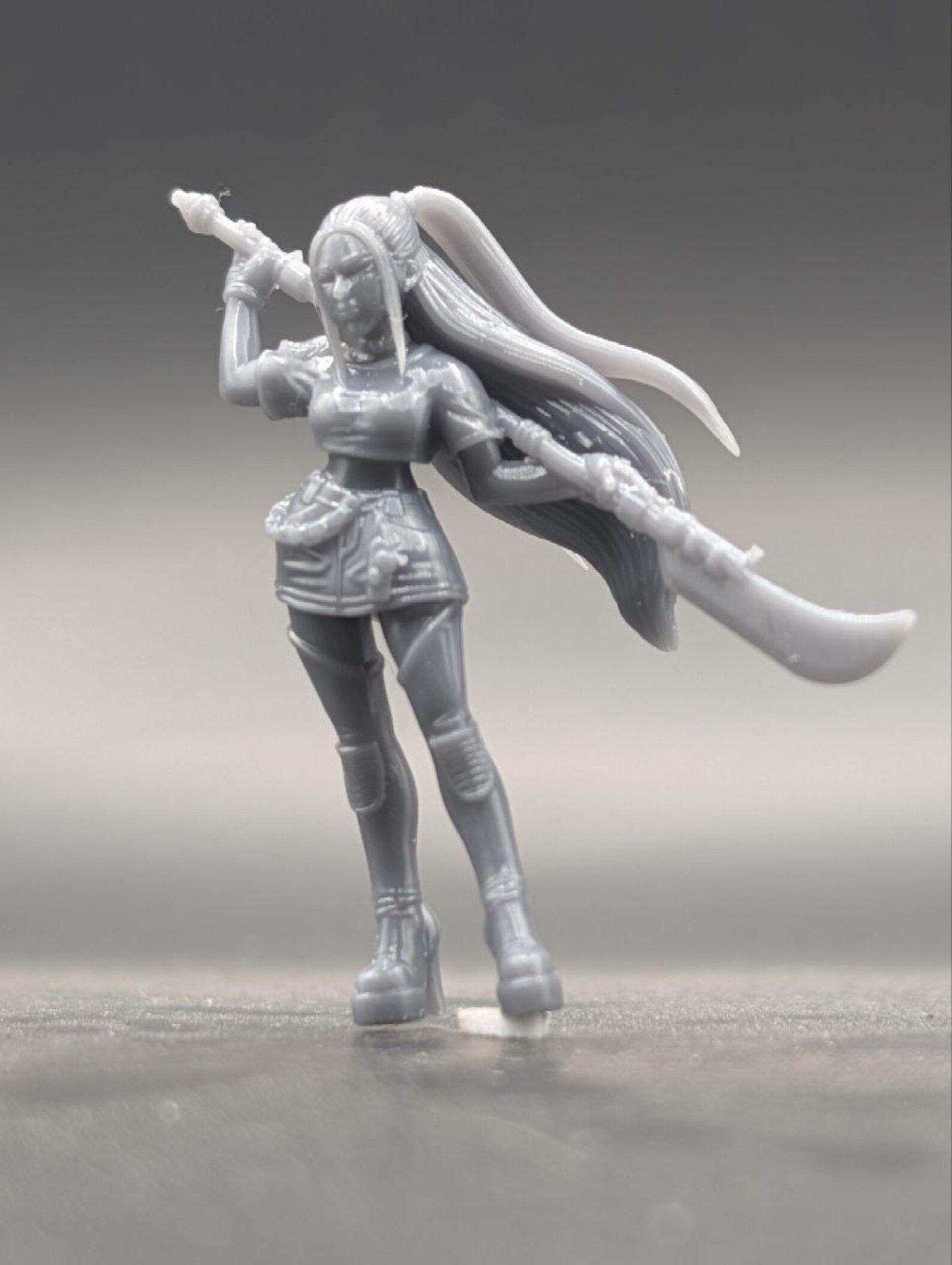3D Printed Demon Idol Abby Kpop Demon Hunters Resin Figurine 32mm Proxy ...