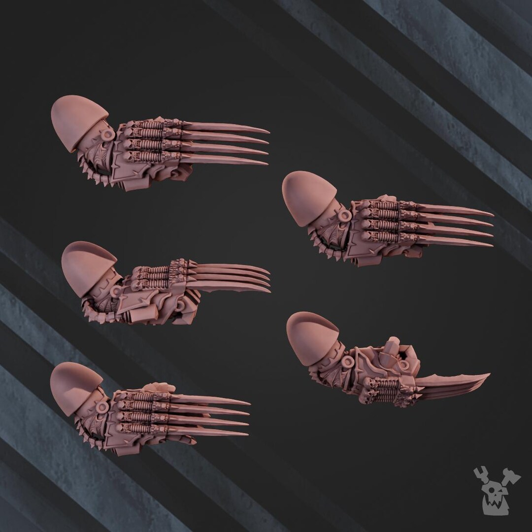 Nocturnal Vampire Lords Lightning Claws Set X10 Scifi Wargame Roleplay ...