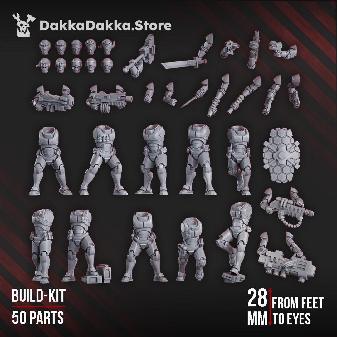 Doomsday Lab Killers Build Kit Scifi Wargame Roleplay 32mm 3D ...