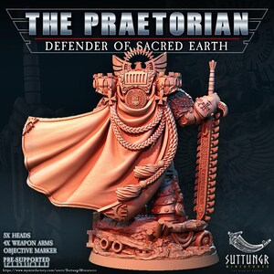 The Praetorian - Defender of Sacred Earth Wargame Roleplay 32mm Dnd 3D ...