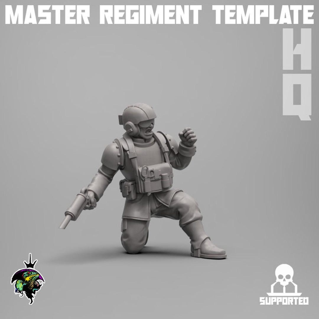 3D Printed Miniature Battle Medic Master Regiment Scifi Wargame ...
