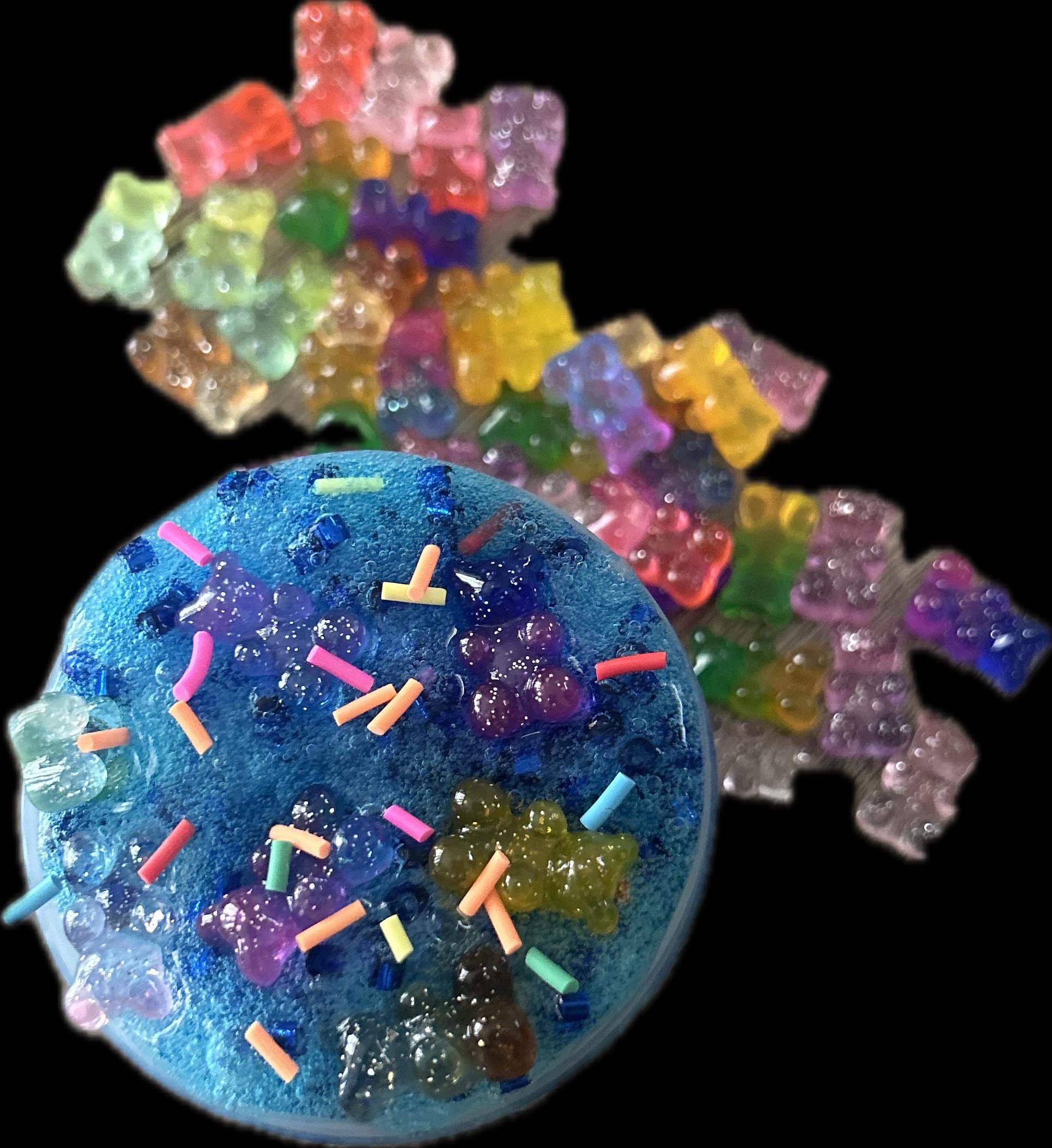 Gummybear Overload/crunchy Slime/ Pops/ Gummy Bear Charms/ Sprinkles ...