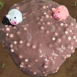 Mud Bath/foam Slime/ Scented Chocolate/ Pig Charms/ Crunchy Slime ...