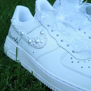 Custom Handmade AF1 Bride/wedding Shoes - Etsy