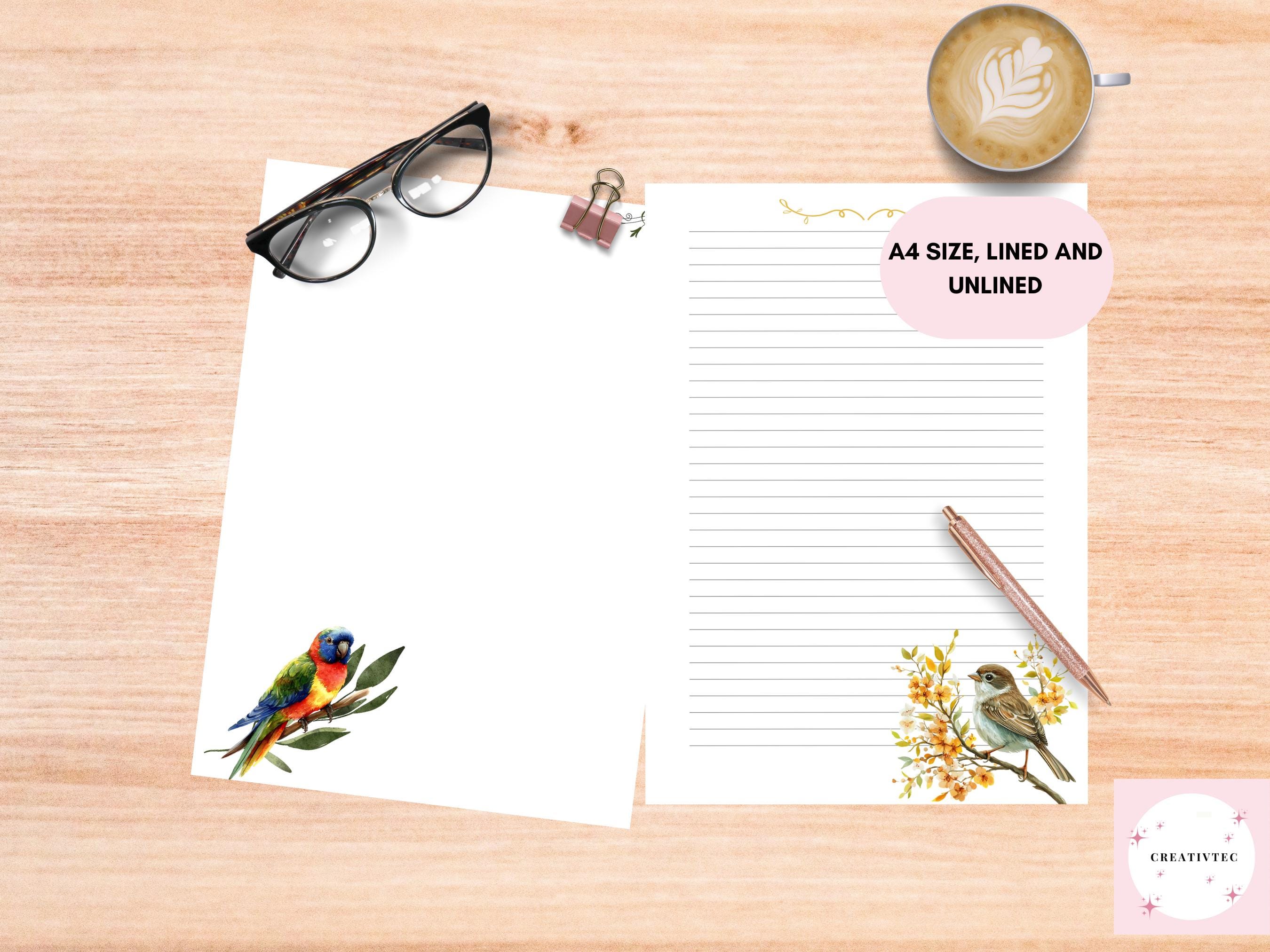 Printable Letter Writing Set, Blank Stationery Paper Template Ministry ...