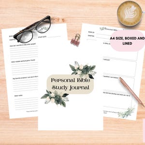 JW Bible Study Journal Printable Papers, JW Personal Study Digital ...