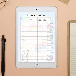 Fun Kids Reading Tracker Printable Reading Log, Instant Download - Etsy