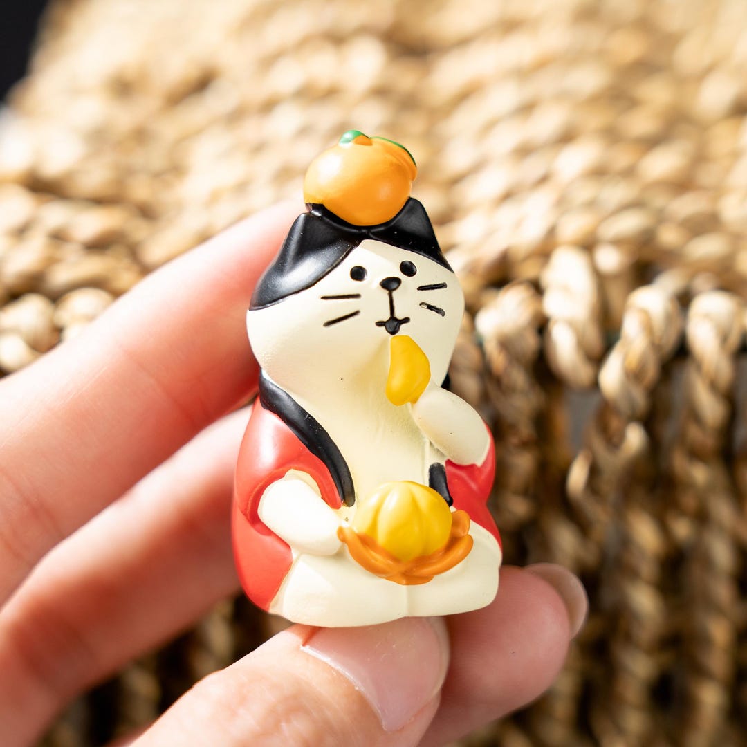 Mini Cat Resin Ornament Cute Cat Statue Mini Animal Ornament Animal ...