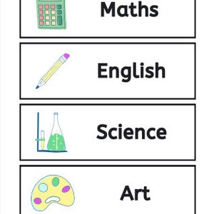 Editable Subject Labels Customisable Classroom Labels Printable ...