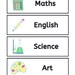 Editable Subject Labels | Customisable Classroom Labels | Printable ...