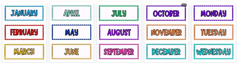 Editable Classroom Labels Months, Days, Weather Cards, Subject Labels ...