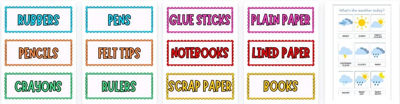 Editable Classroom Labels Months, Days, Weather Cards, Subject Labels ...