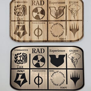 Custom MTG Life Counter and Tracker – Commander Game Accessory – Wooden ...