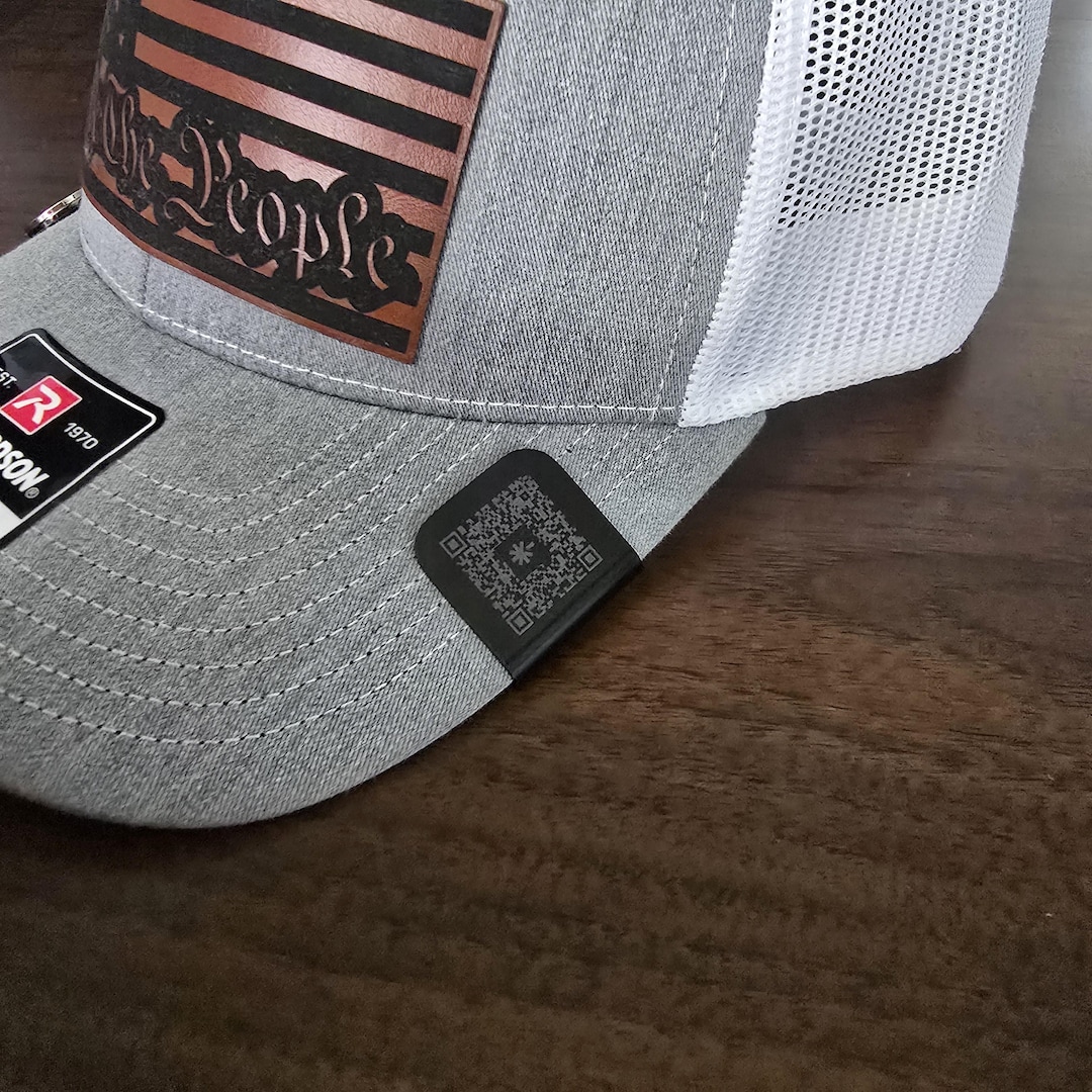 Custom QR Code Hat Brim Clip – Laser Engraved, Build Your Brand - Etsy