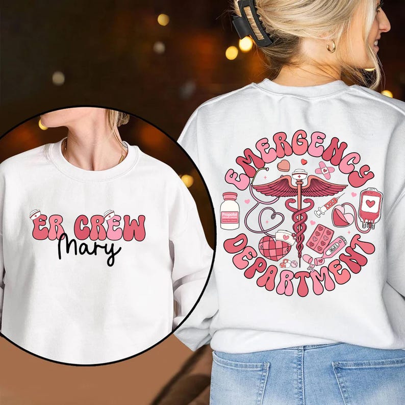 Personalized Emergency Department Valentine Png, Valentine ER Nurse Png ...