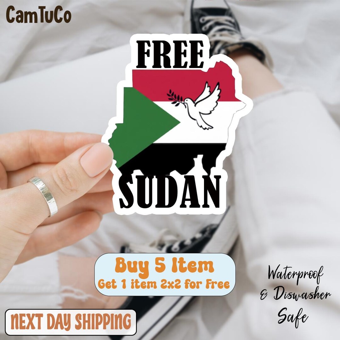 Free Sudan Sticker, Support Sudan Magnet, Sudanese Relief, Activist ...
