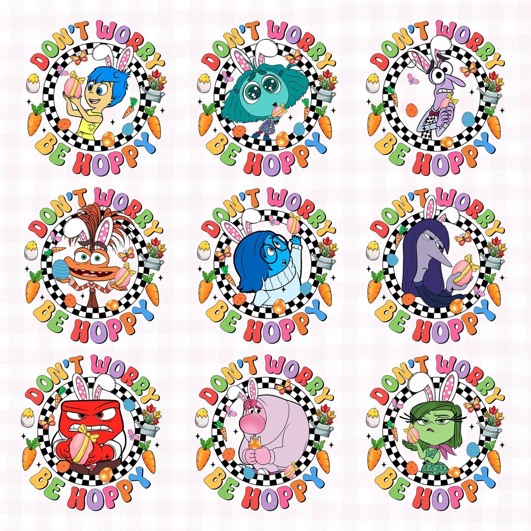9 Don’t Worry Be Hoppy Cartoon Easter Png, Emotions Easter Cartoon Png ...