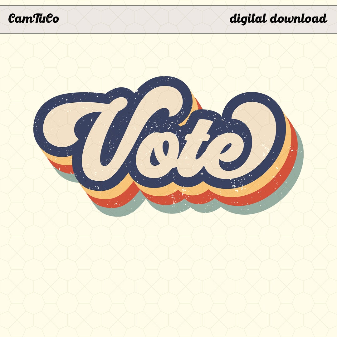 Retro Vote Feminist 2024 Png, Election 2024, Empowering Political PNG ...