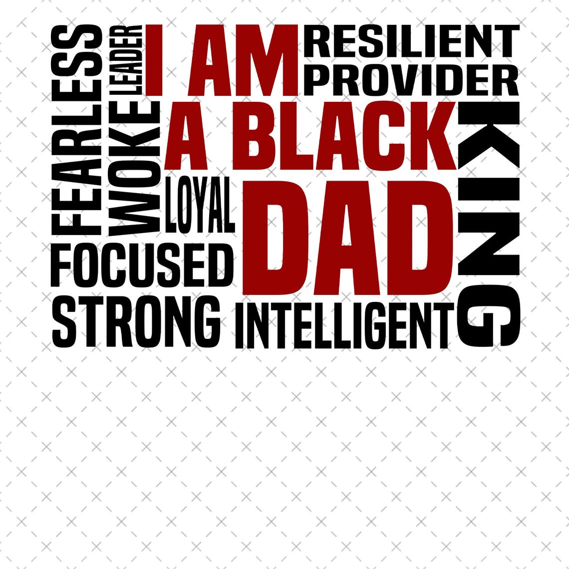 I Am A Black Dad Png, Black Dad Design PNG, Fathers Day Png, Black ...