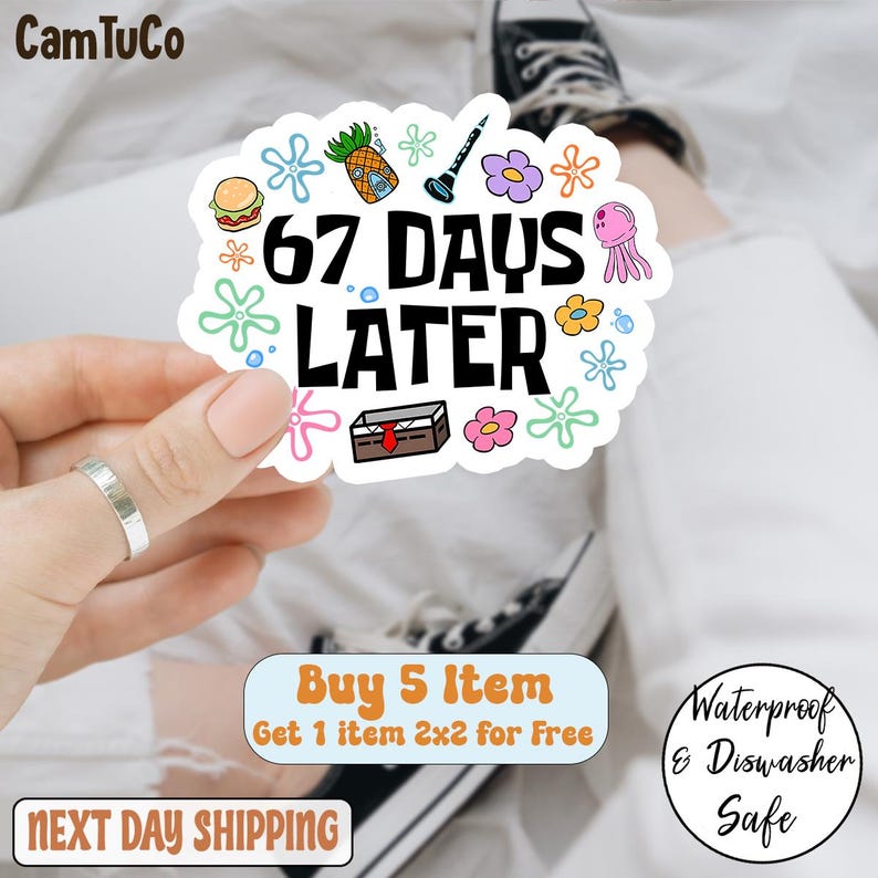 Funny Six Seven Meme Christmas Sticker/car Magnet, Six Seven, I ...