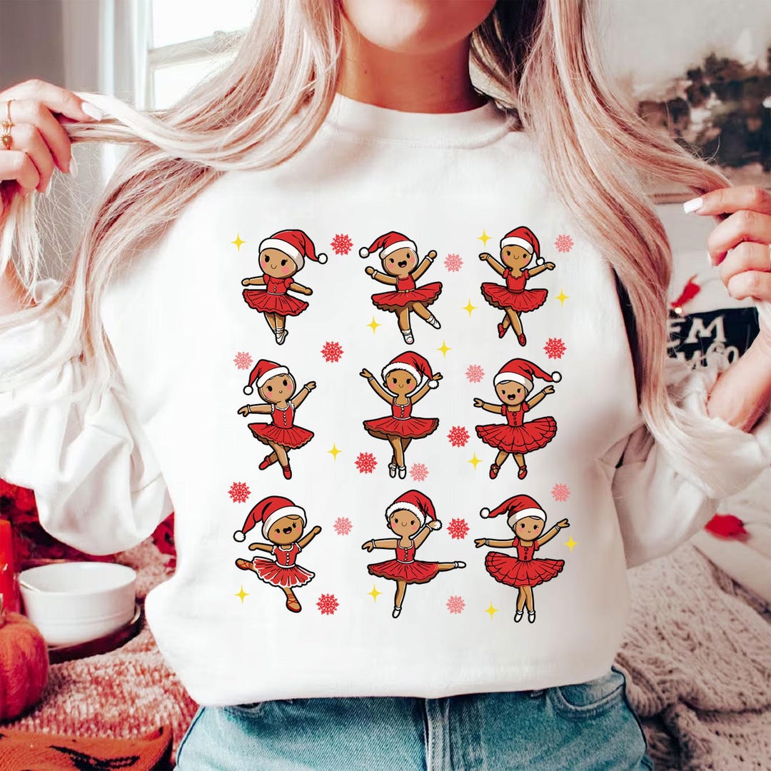 Ballet Gingerbread Christmas PNG Bundle, Funny Teacher Ballet PNG ...