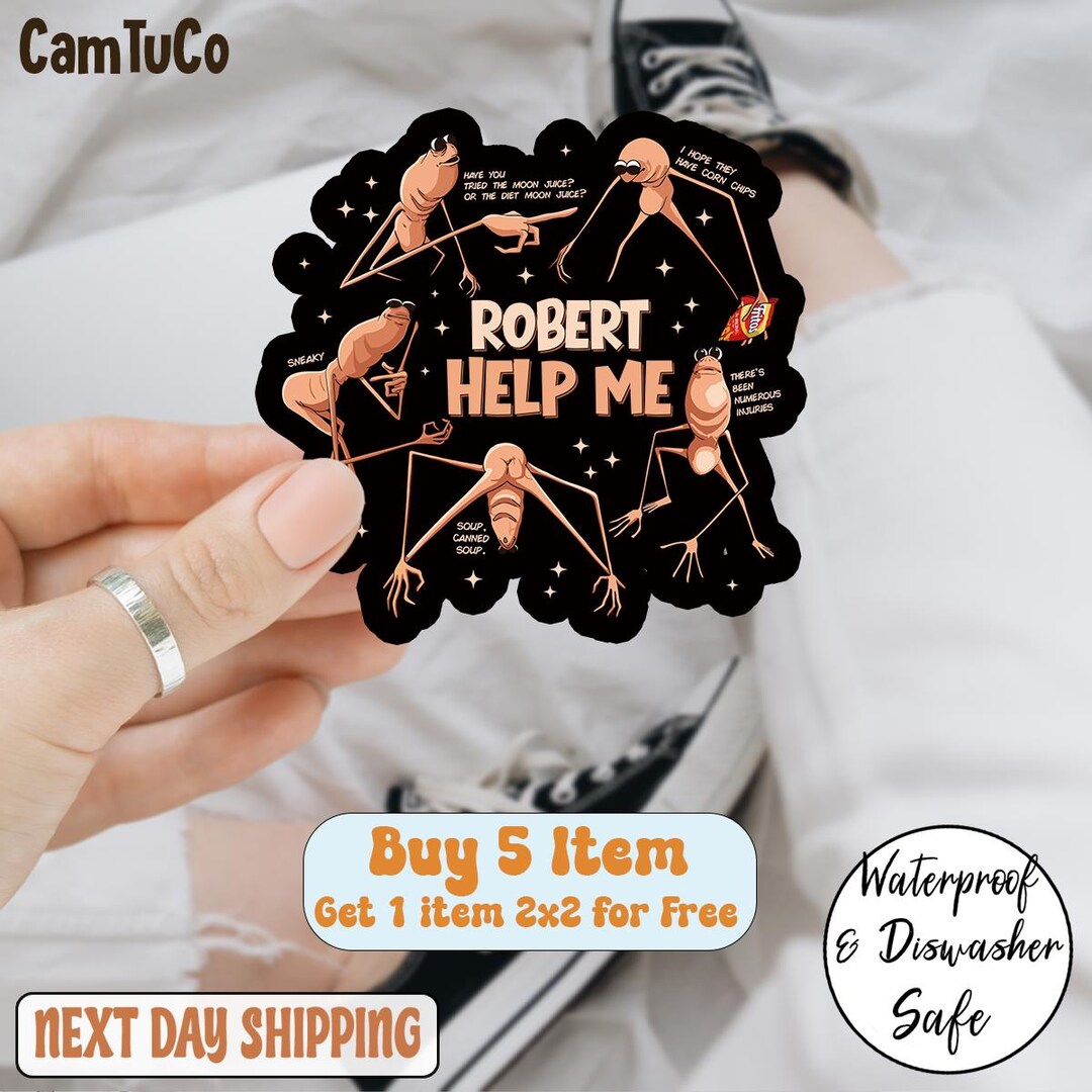 Robert Help Me Sticker, I Don't Like This Rock Magnet/sticker, Robert ...