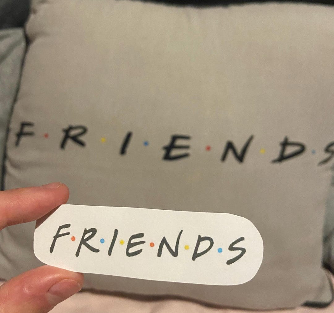 Friends Logo Sticker - Etsy