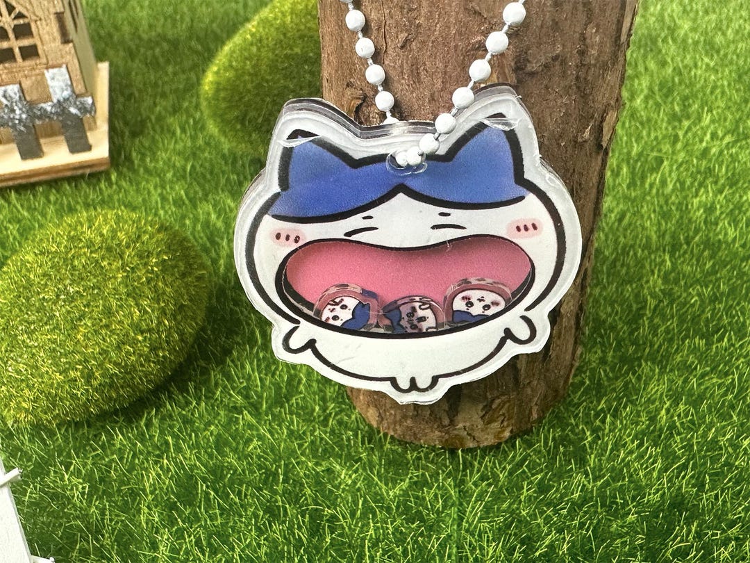 Hachiware Shaker Pendant Chikawa Shaker Keychain Chikawa Pendant ...