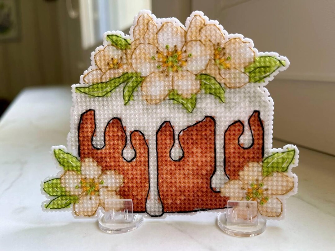 Easter Cake Cross Stitch Pattern: Spring Flowers Paska (PDF) - Etsy